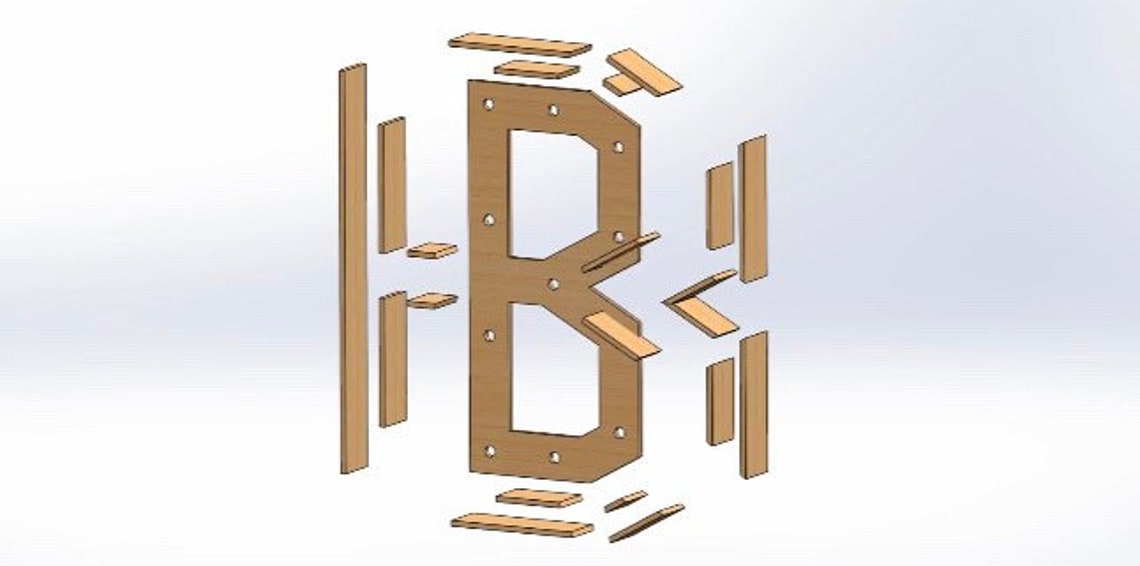 3ft Baby Light up Marquee Sign Plans Includes Measurements - Etsy