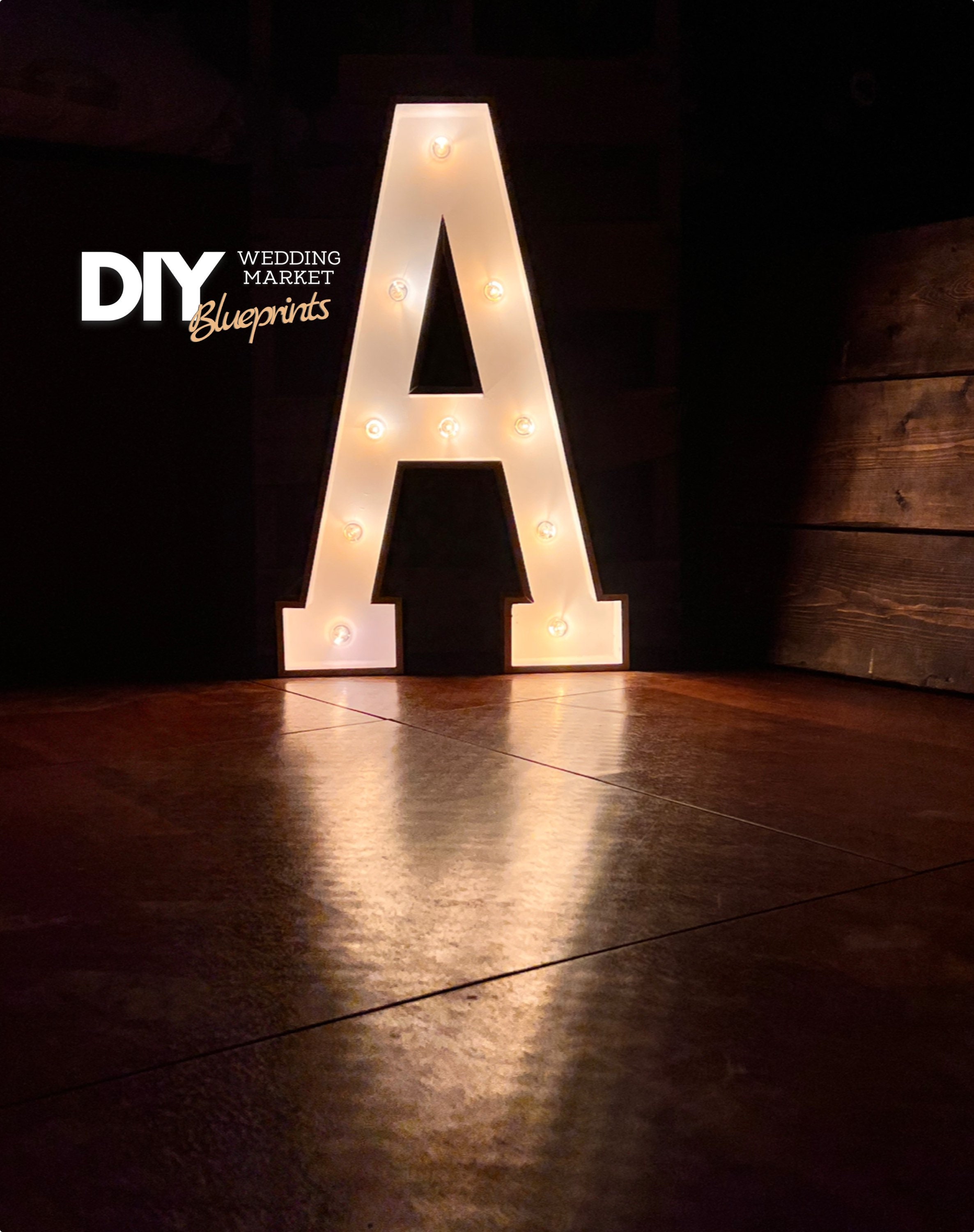 3ft Baby Light up Marquee Sign Plans Includes Measurements - Etsy