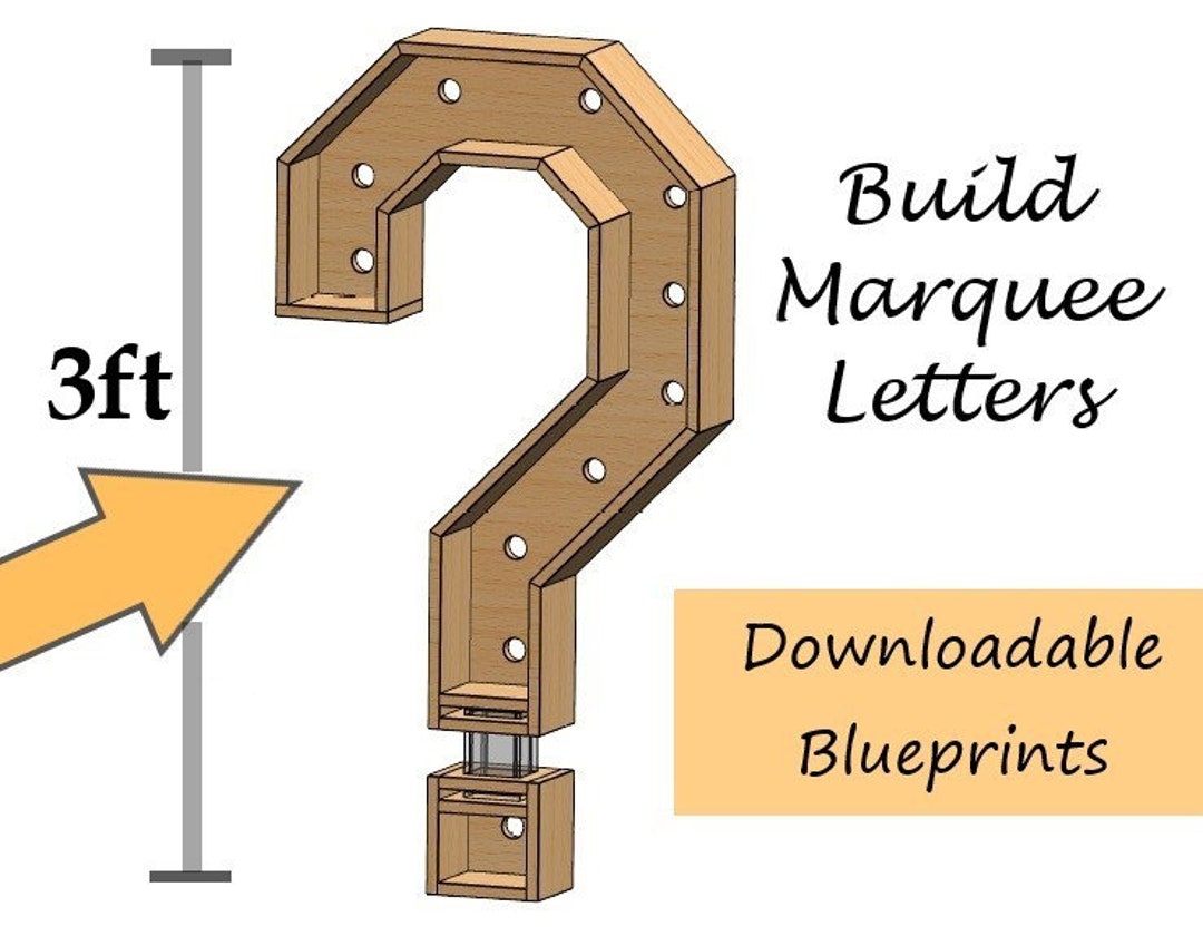 3ft - ? Symbol - Marque Blueprints + Build Plans + Cut Files - Giant ...