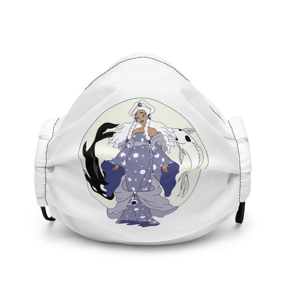 Yue Moon Princess Moon Goddess Avatar ATLA Premium Face Mask - Etsy