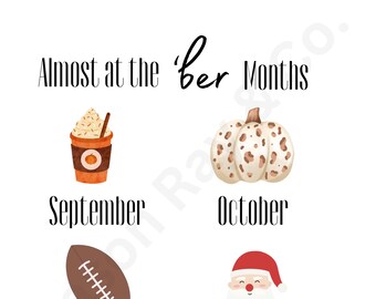 The Ber Months Are Here SVG/PNG Sublimation Print File Fall - Etsy