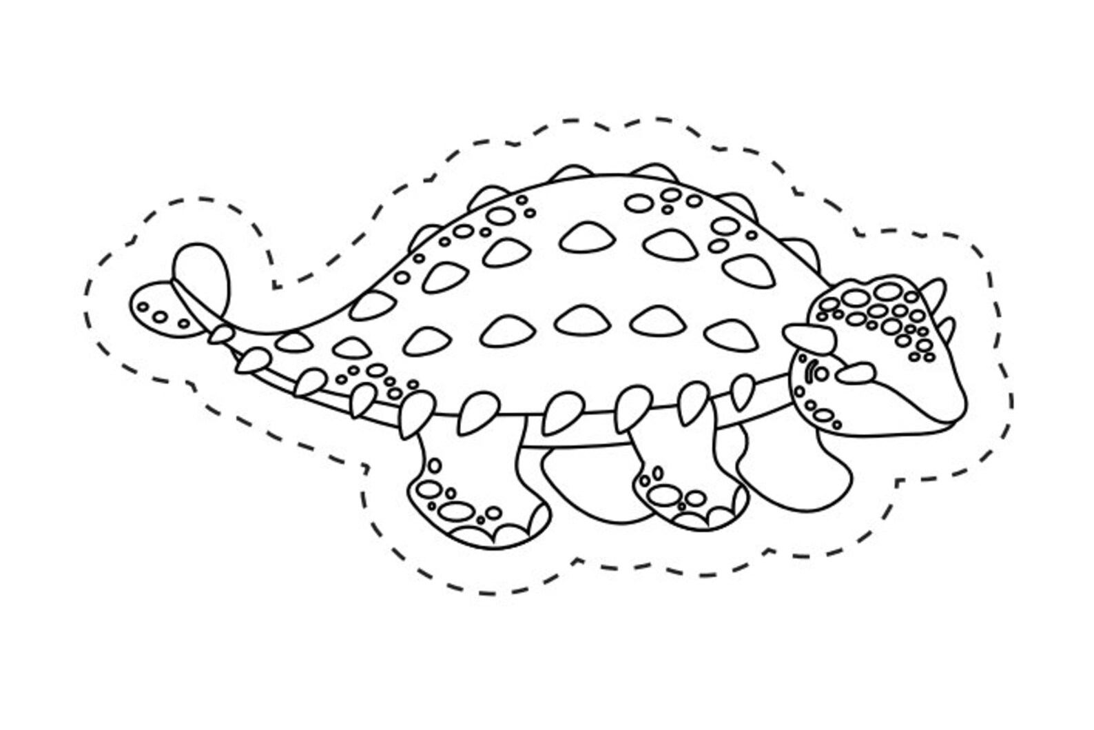 20 Dinosaur Scissor Skills Coloring Pages - Etsy