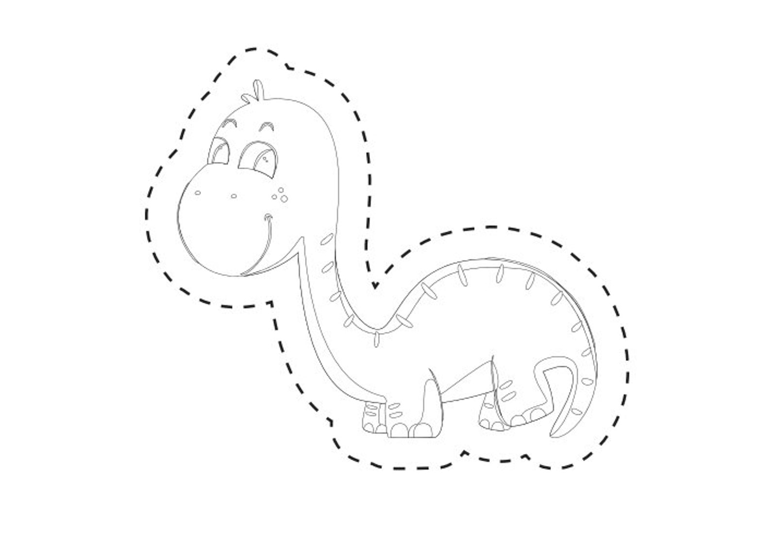 20 Dinosaur Scissor Skills Coloring Pages - Etsy