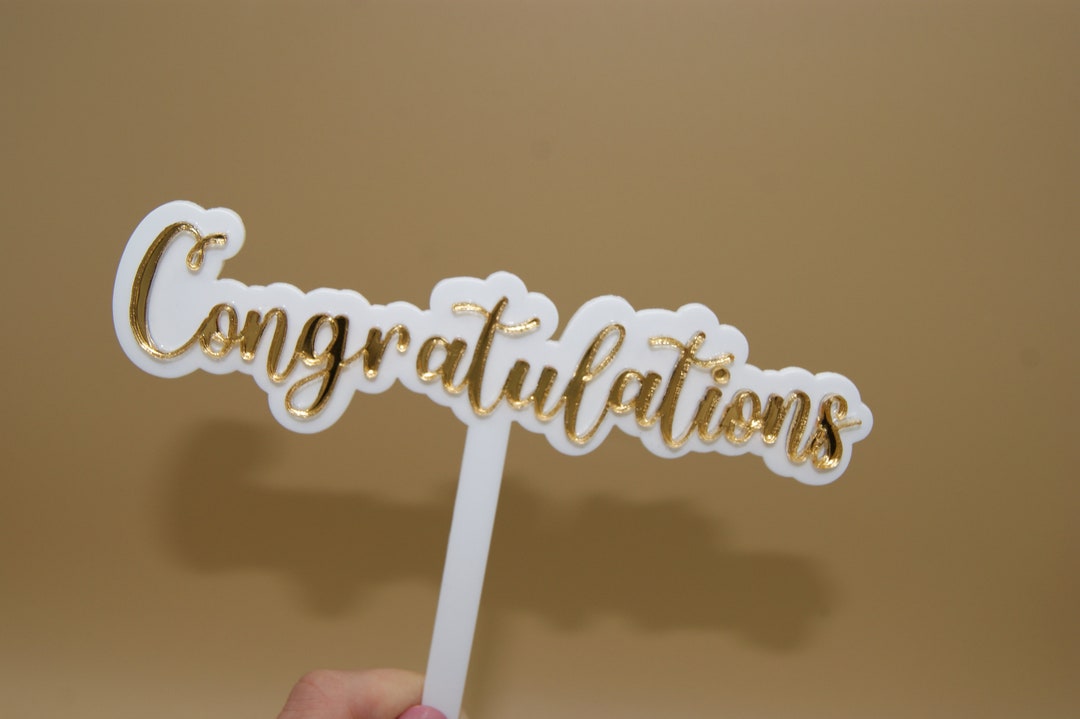 Congratulations Topper - Etsy