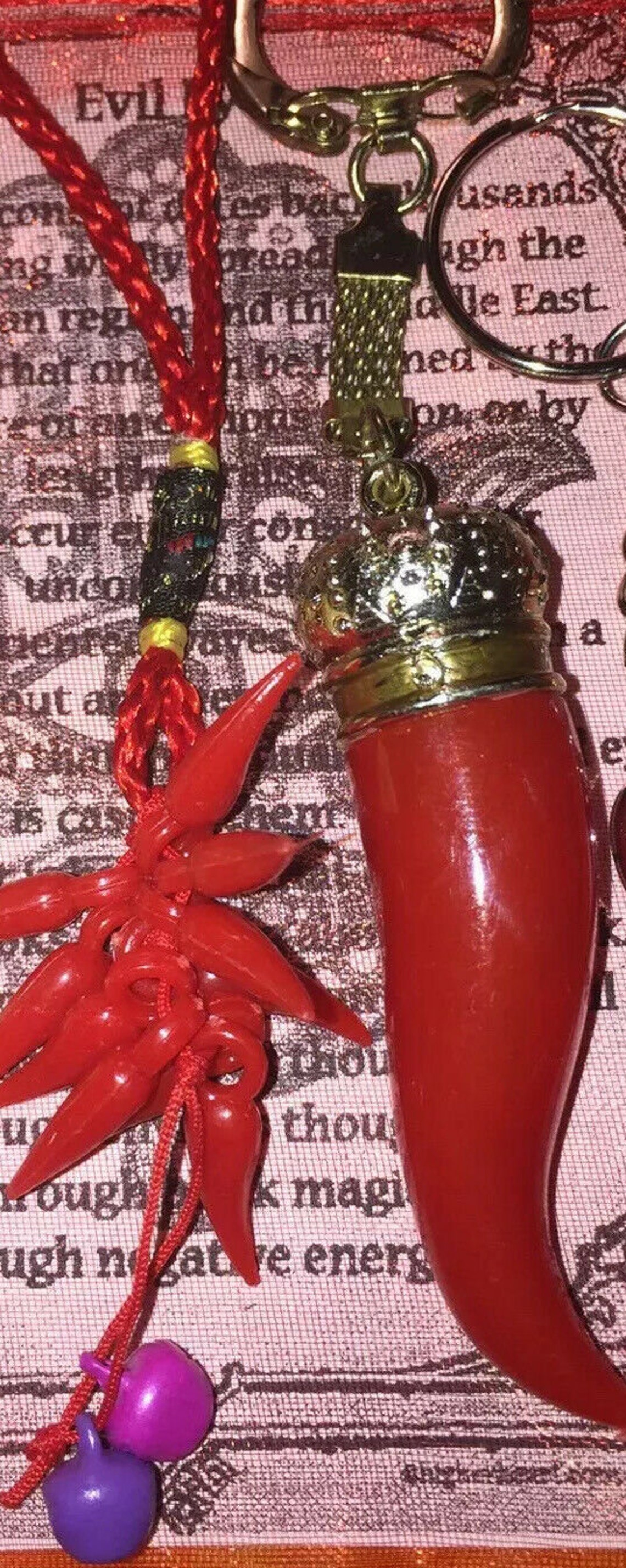 Italian Red Horns Cornicelli Amulets Evil Eye Malocchio 5 | Etsy