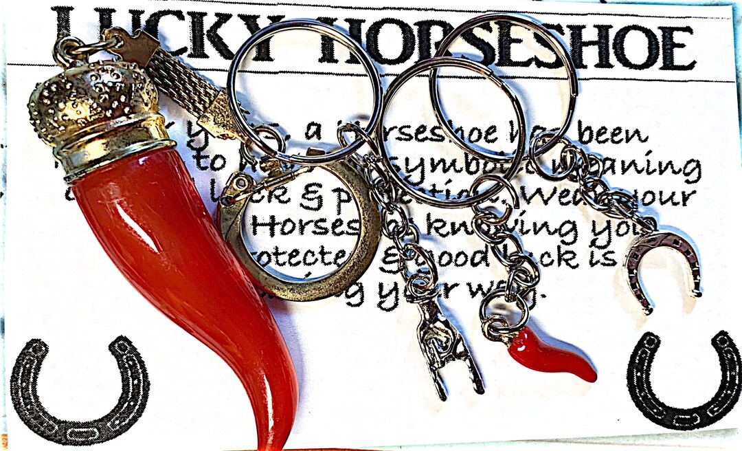 Italian Red Horn Red Cornetto Crown Against Chant Mano Cornuta Mini ...