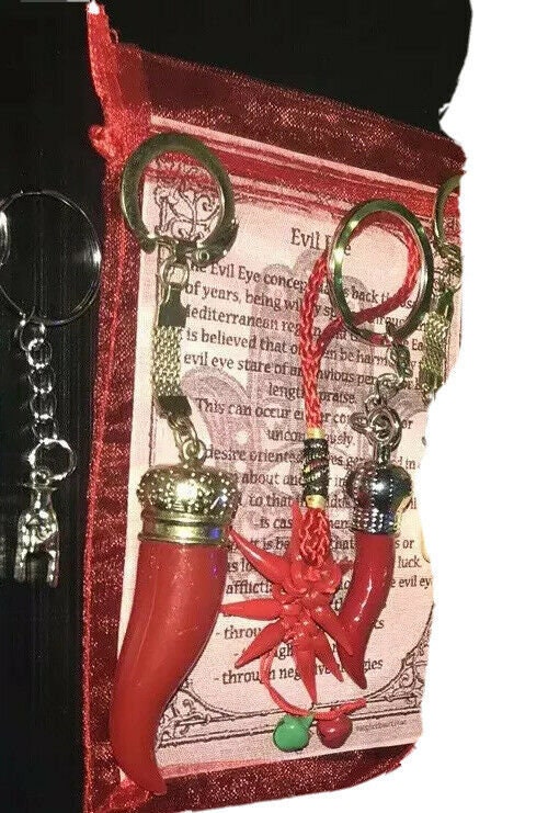 Italian Red Horns Cornicelli Amulets Evil Eye Malocchio 5 | Etsy