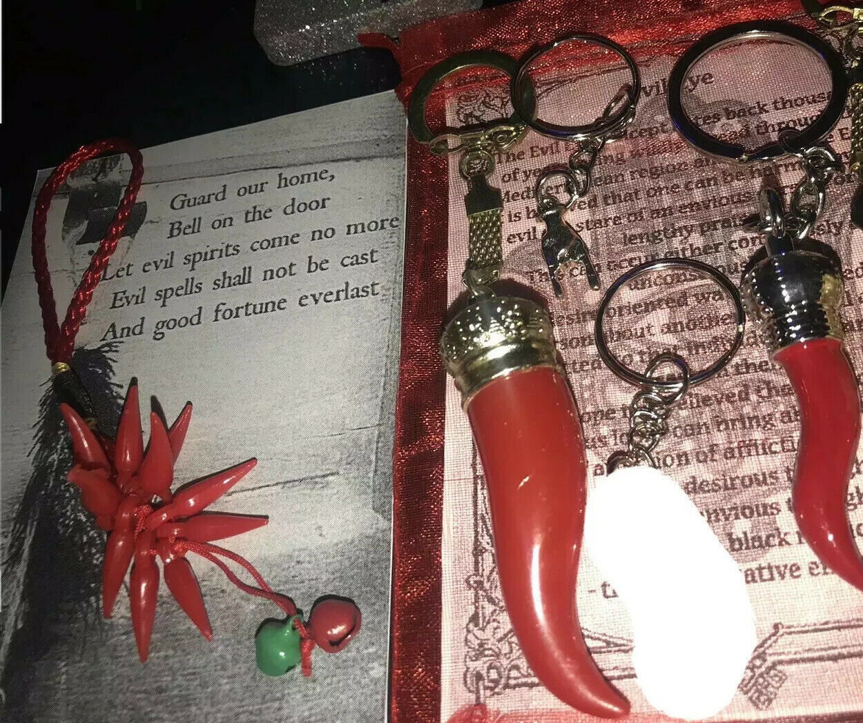 Italian Red Horns Cornicelli Amulets Evil Eye Malocchio 5 | Etsy