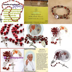 Pope Francis Rosary Handmade - Etsy