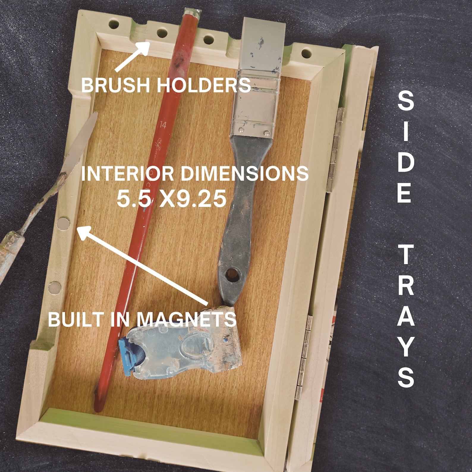 Solid Wood Pochade Box: Plein Air Oil & Gouache Painting Kit - Etsy