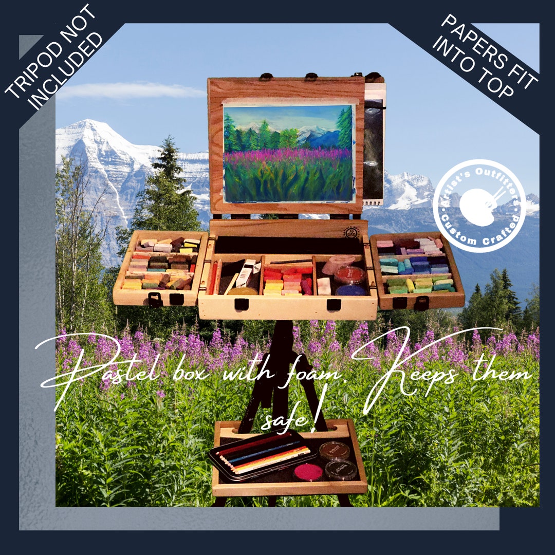 Artists' Pastel Box Pochade Box for Plein Air or Studio. Outdoor Pastel ...