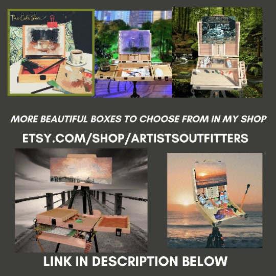 Handmade Pochade Box: Portable Plein Air Painting Set - Etsy UK