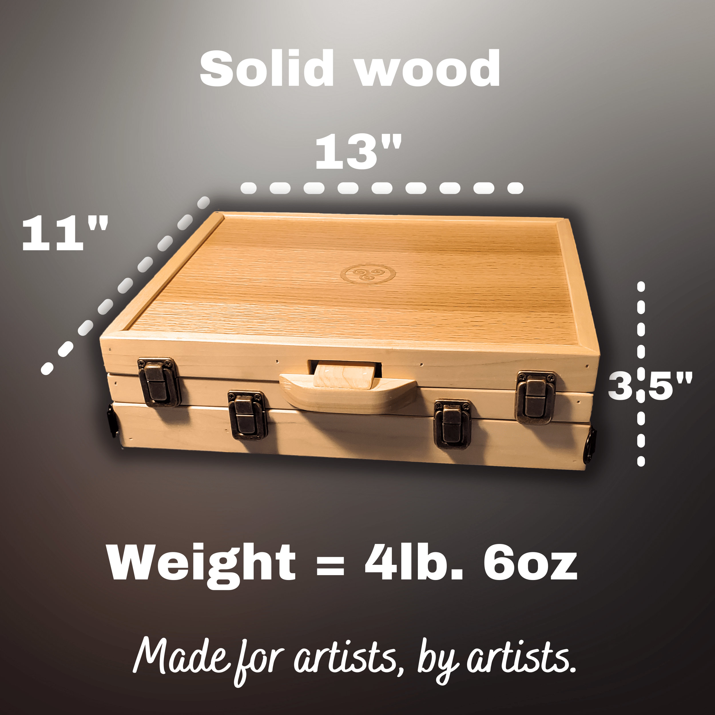 Solid Wood Pochade Box: Plein Air Oil & Gouache Painting Kit - Etsy
