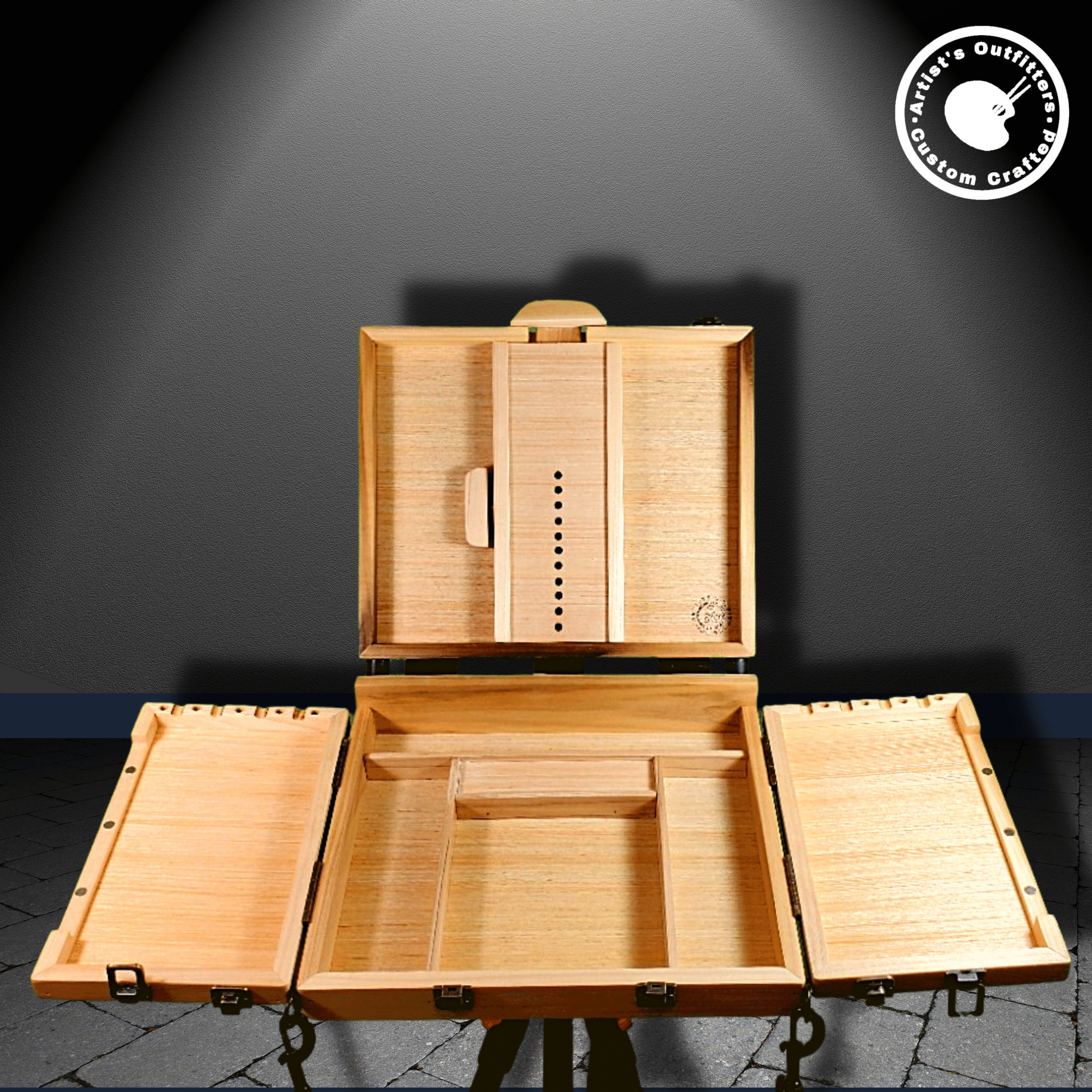 Solid Wood Pochade Box: Plein Air Oil & Gouache Painting Kit - Etsy