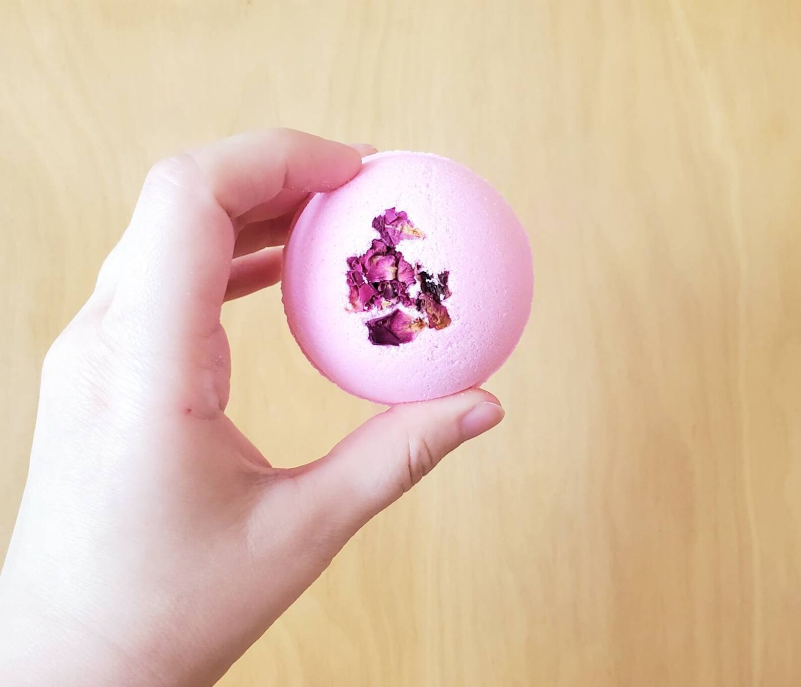 Rose Bath Bomb Bath Fizzy. Pink Vegan Bath Bombs. Cruelty Free Bath ...
