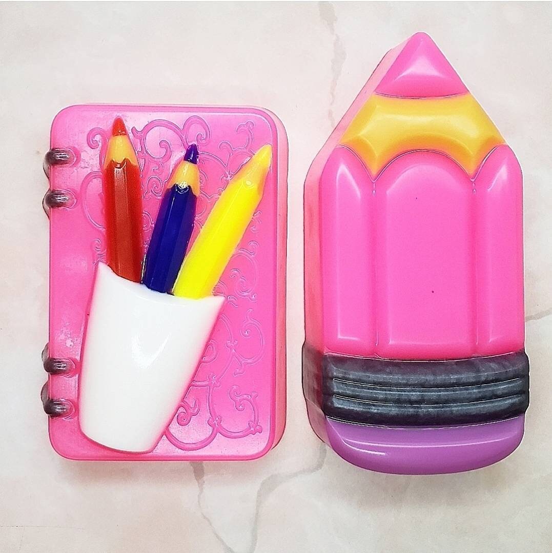 Pencil and Notebook Soap Gift Set. Decorative Pencil and Notebook ...