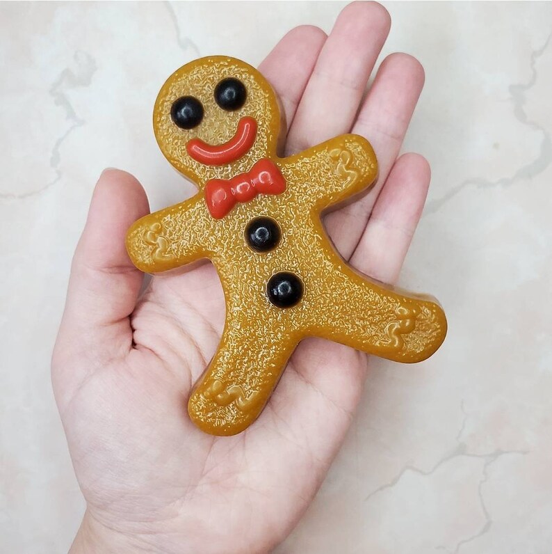 Gingerbread Man Soap. Holiday Soap. Decorative Gingerbread Man Shaped ...
