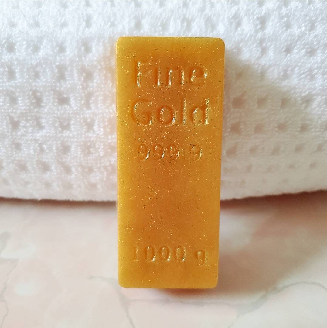 Gold Bar Soap. Decorative Gold Bar Shaped Soap. Souvenir Soap ...