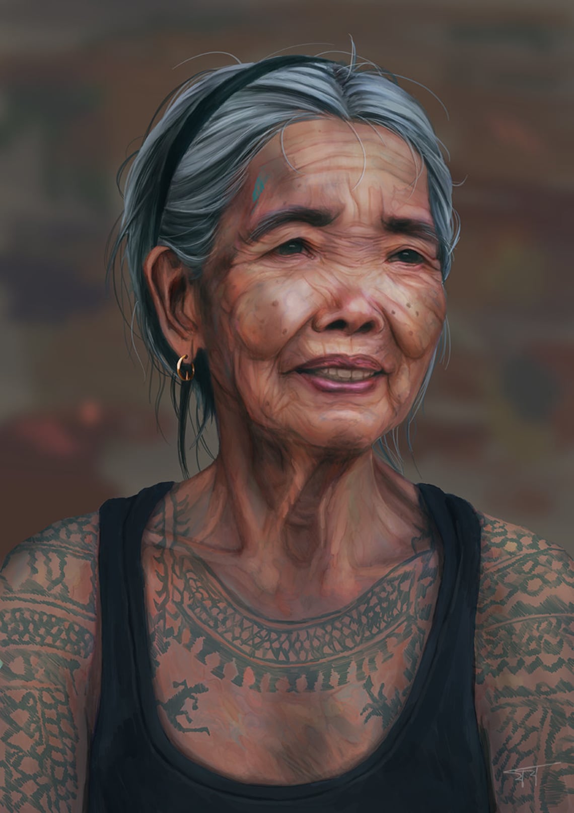 Painting of Apo Wang Od Portrait Study Print | Etsy