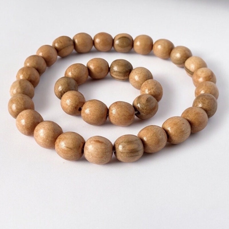 Wooden Bead Necklace - Etsy