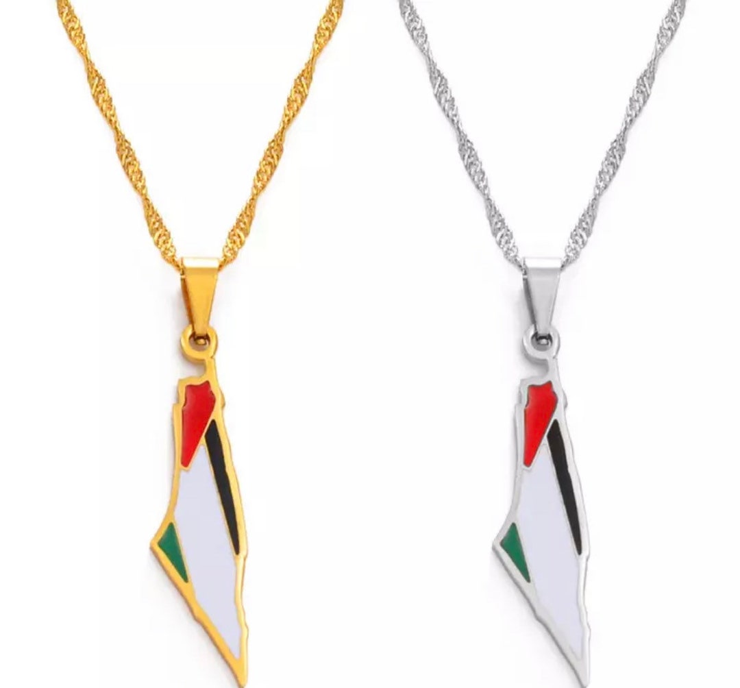 Palestine Necklace Pendant - Etsy
