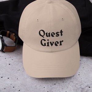 Quest Giver Hat | Gamer MMORPG Nerd Geeky Apparel | Gaming Questing Dnd ...