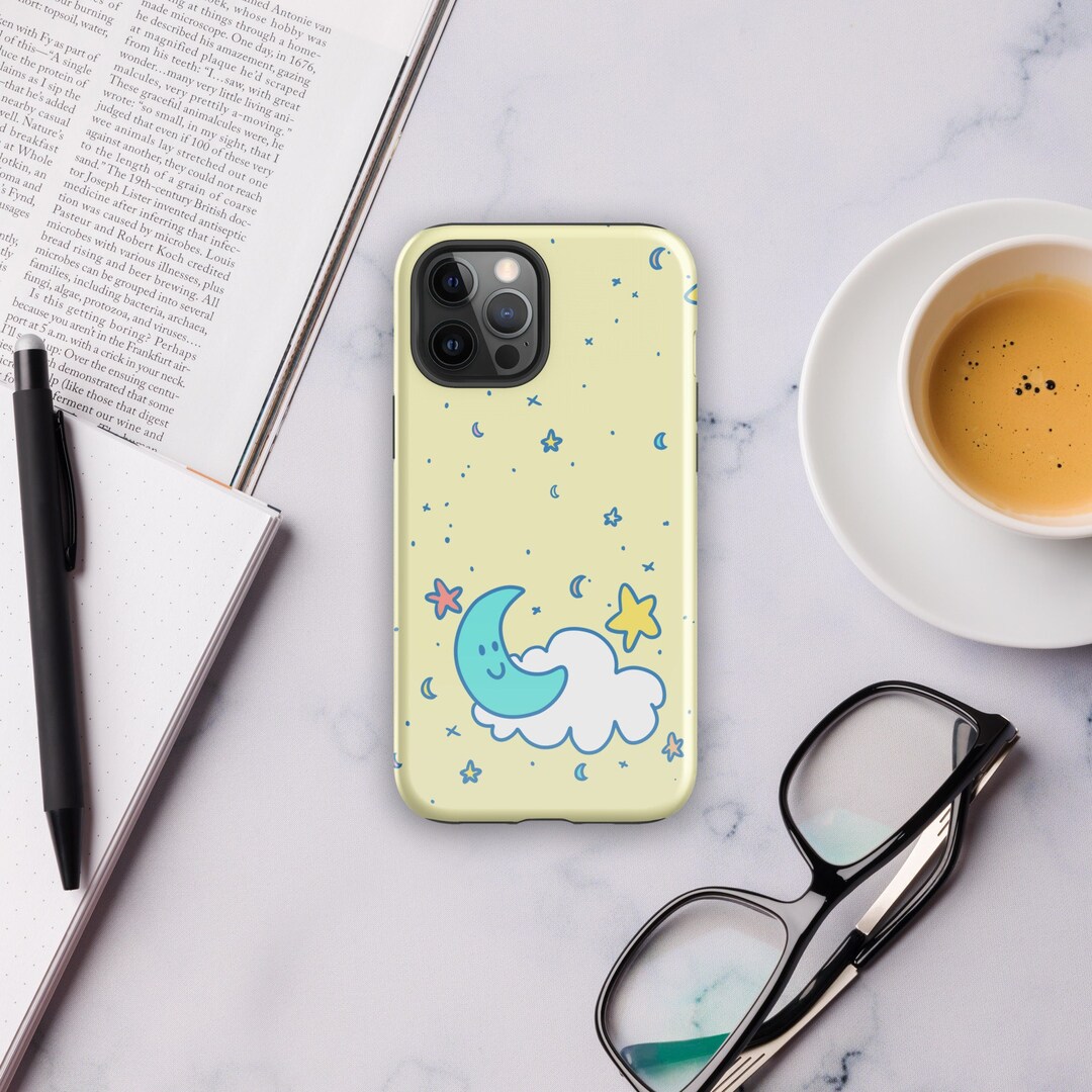 Cute Moon & Stars iPhone Case | Dual Layered Tough Case | Kawaii ...