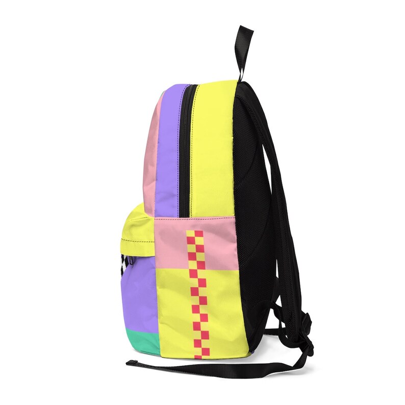 Lightning Bolt Color Block Backpack - Etsy