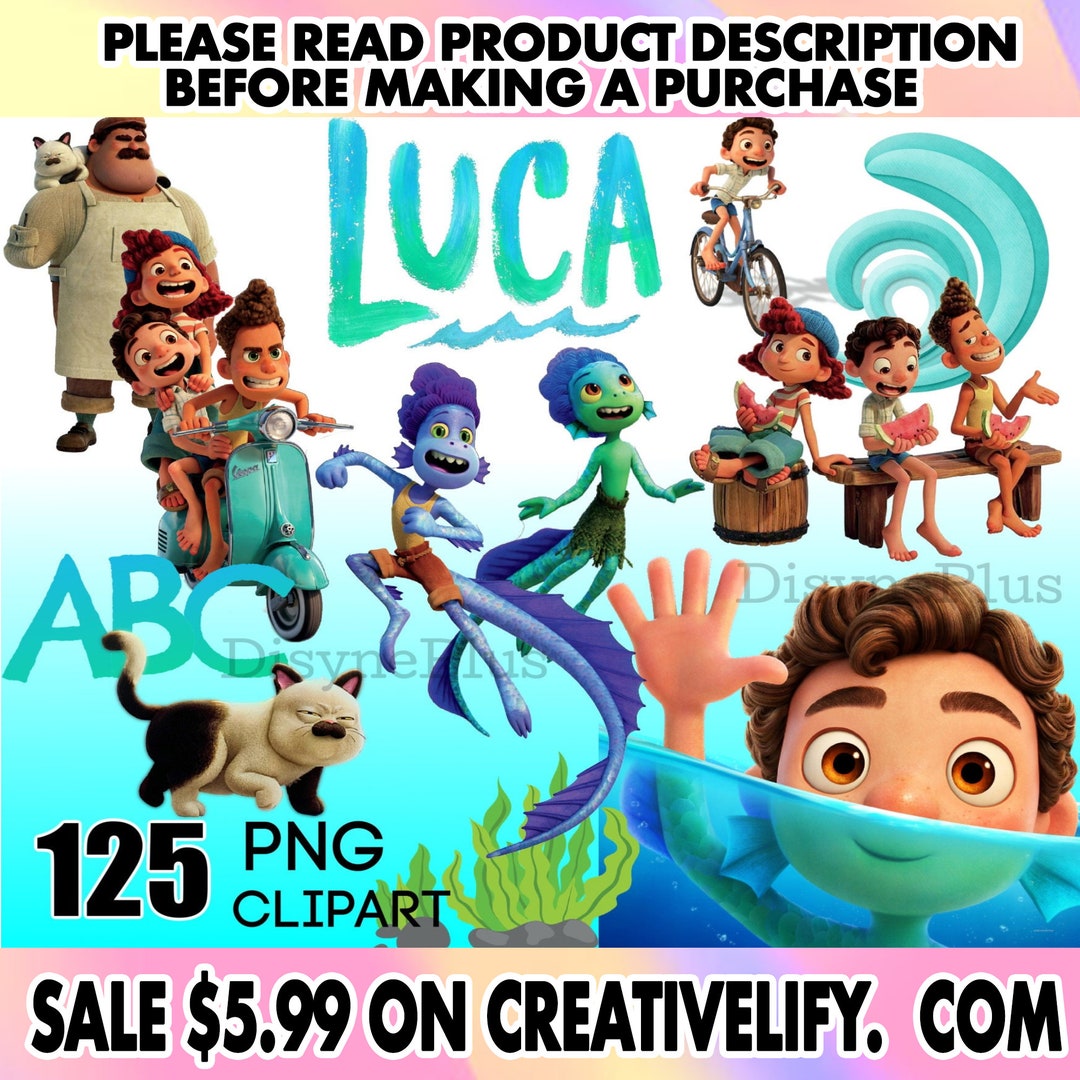 Luca Movie Bundle PNG File, Clipart, Instant Download - Etsy
