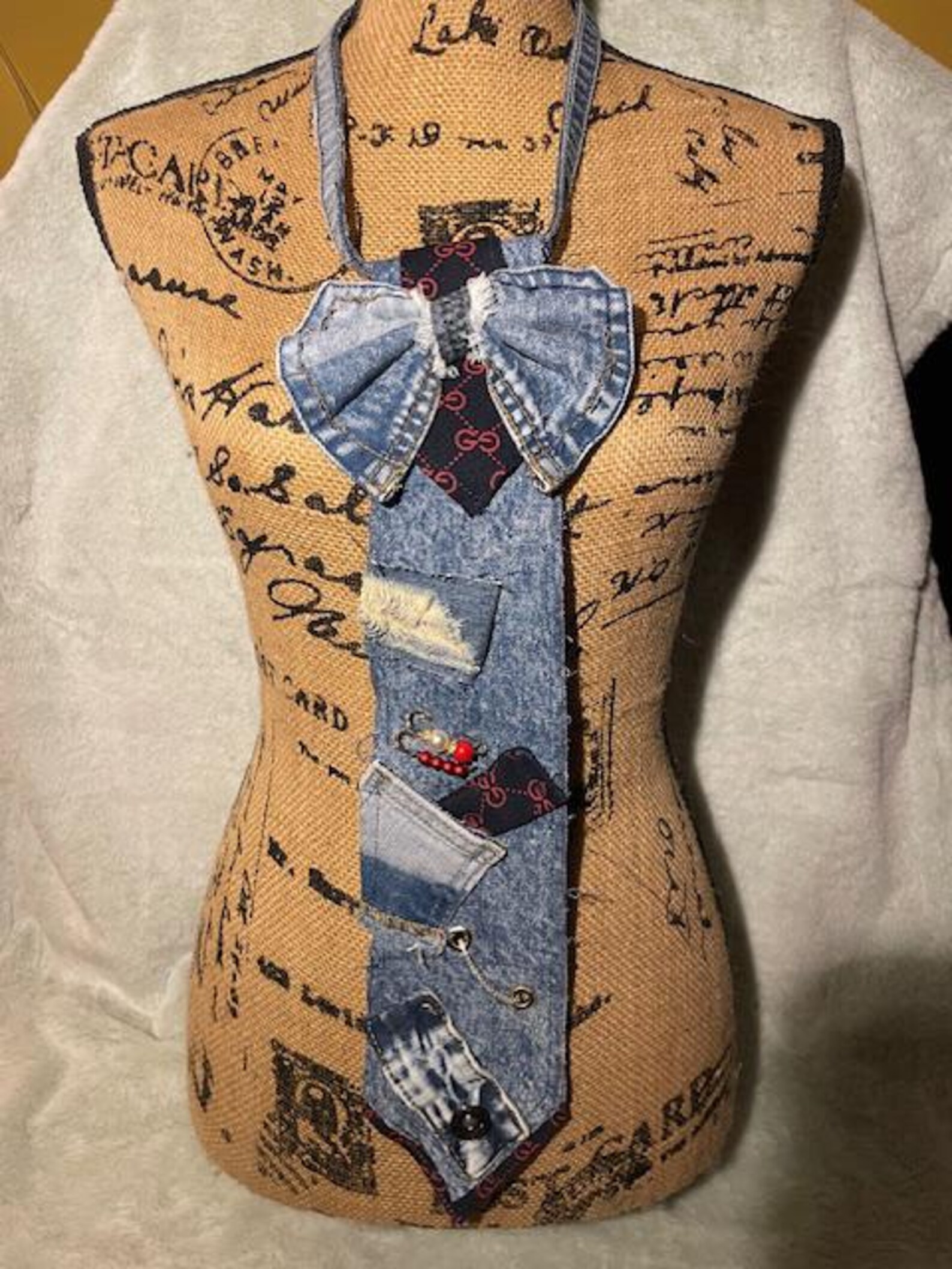 Denim Necktie - Etsy