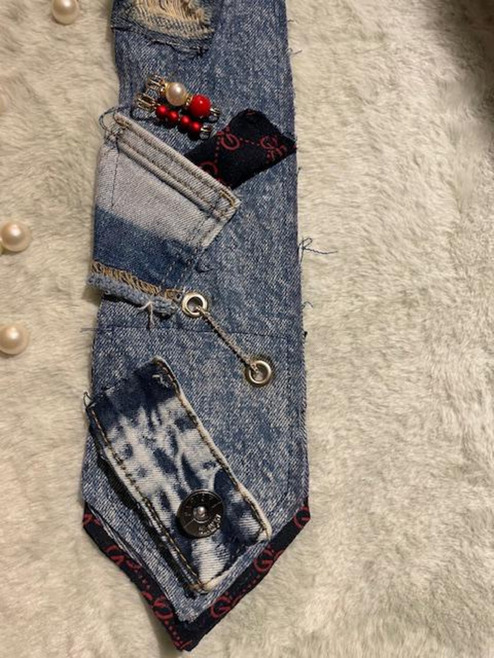 Denim Necktie - Etsy