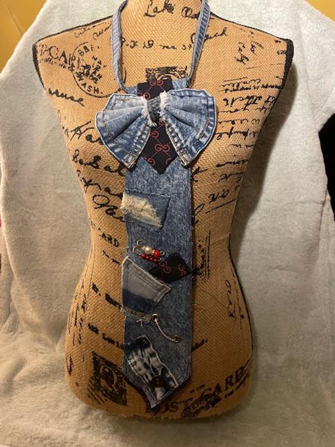 Denim Necktie - Etsy