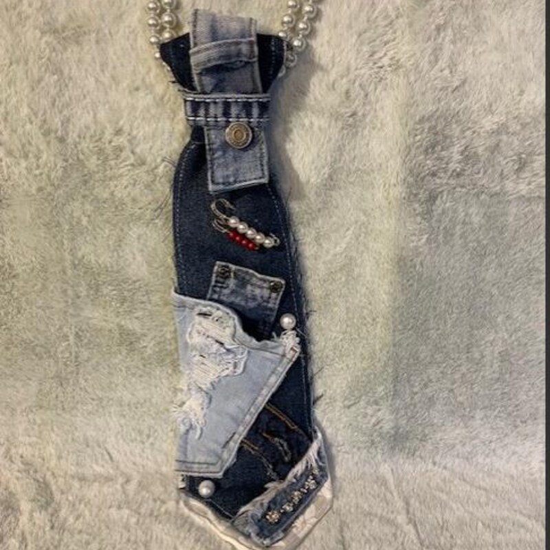 Denim Neck Tie - Etsy