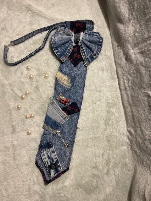Denim Necktie - Etsy