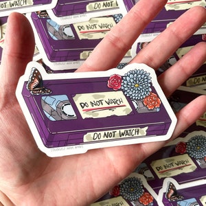 Do Not Watch Sticker, Vinyl Sticker, VHS Sticker, Retro Sticker - Etsy