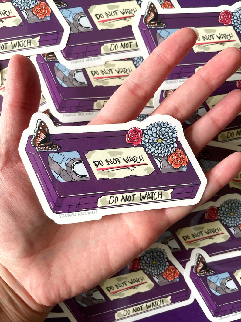 Do Not Watch Sticker Vinyl Sticker VHS Sticker Retro - Etsy