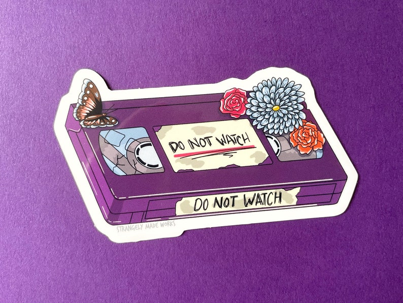 Do Not Watch Sticker Vinyl Sticker VHS Sticker Retro - Etsy