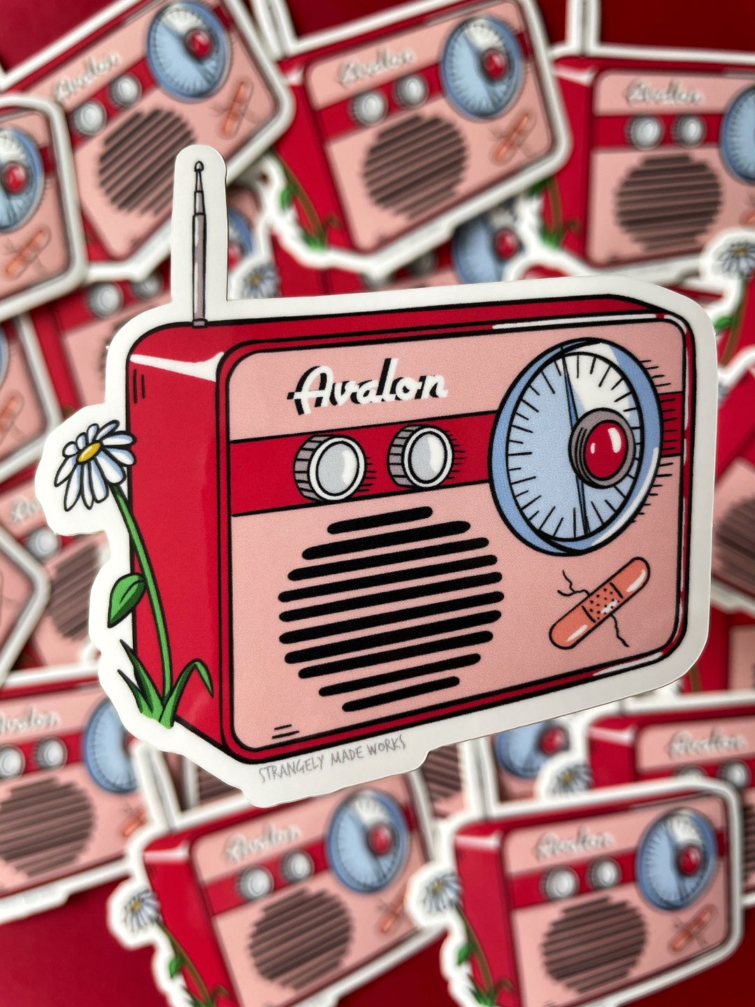 Avalon Airwaves Sticker, Radio Sticker, Retro Sticker, Laptop Sticker ...
