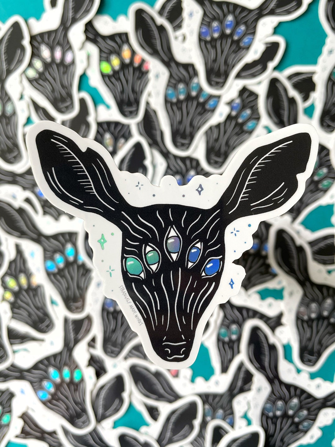 The Prey Sticker, Holographic Sticker, Deer Sticker - Etsy UK