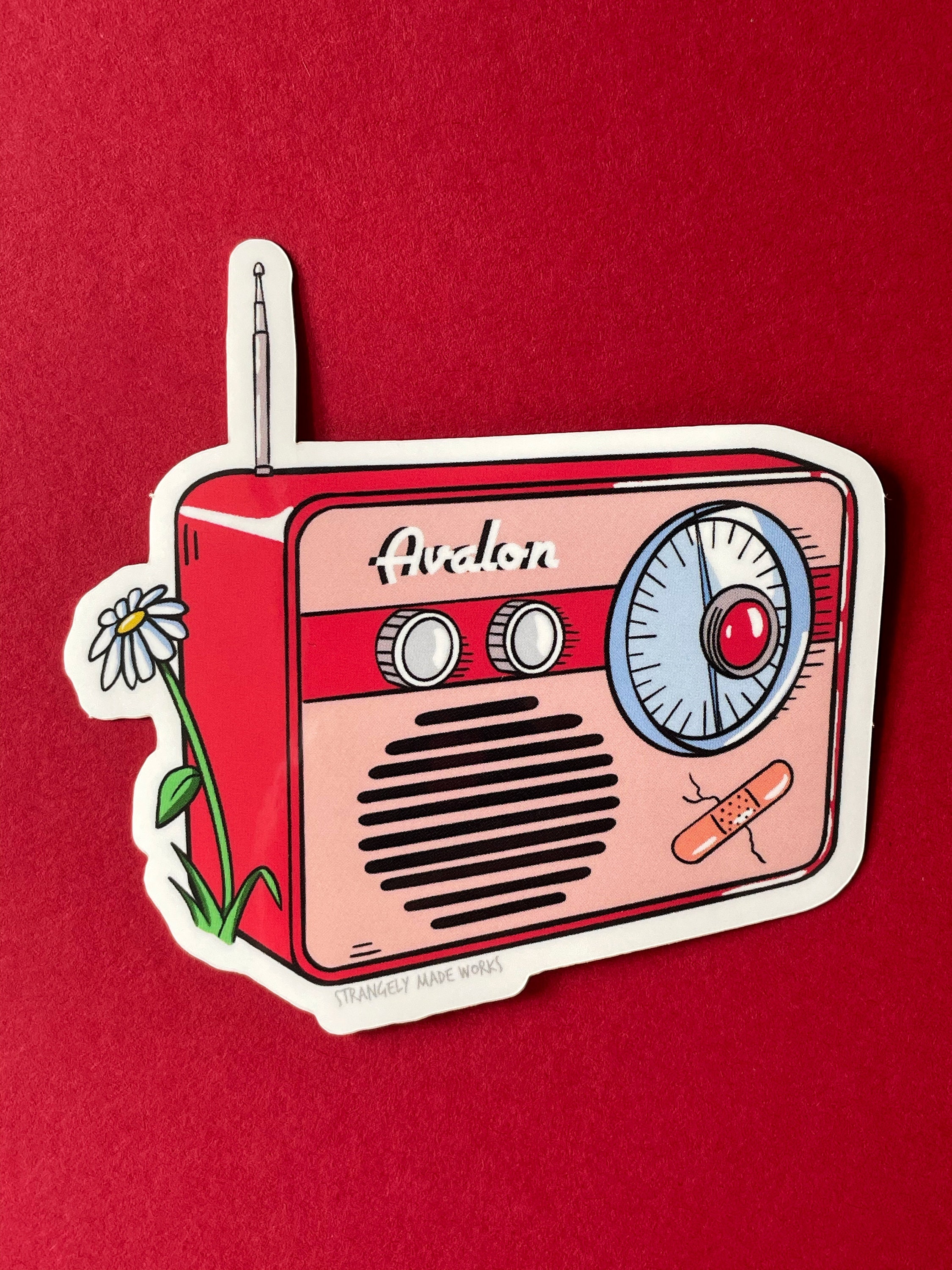 Avalon Airwaves Sticker Radio Sticker Retro Sticker | Etsy