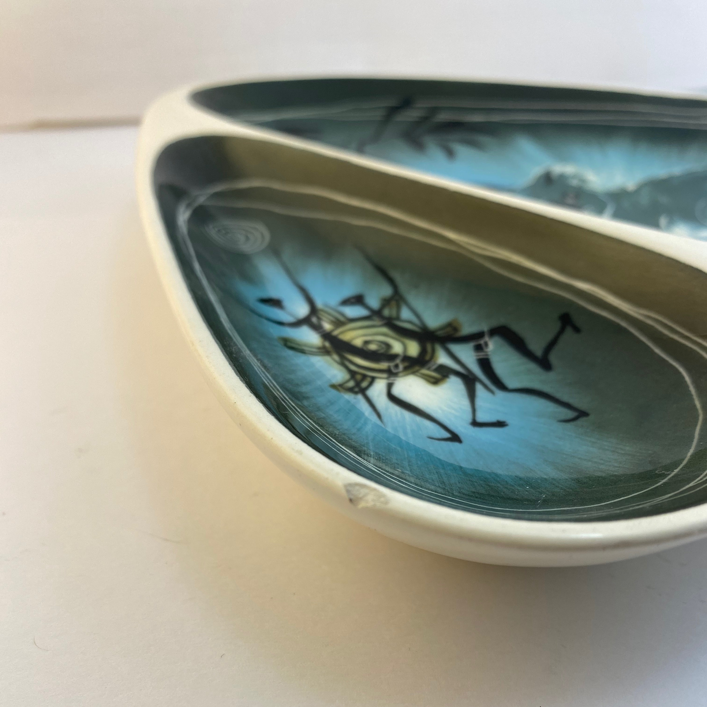 Studio Anna Australia Mid-century Hand-painted Candy Dish / - Etsy