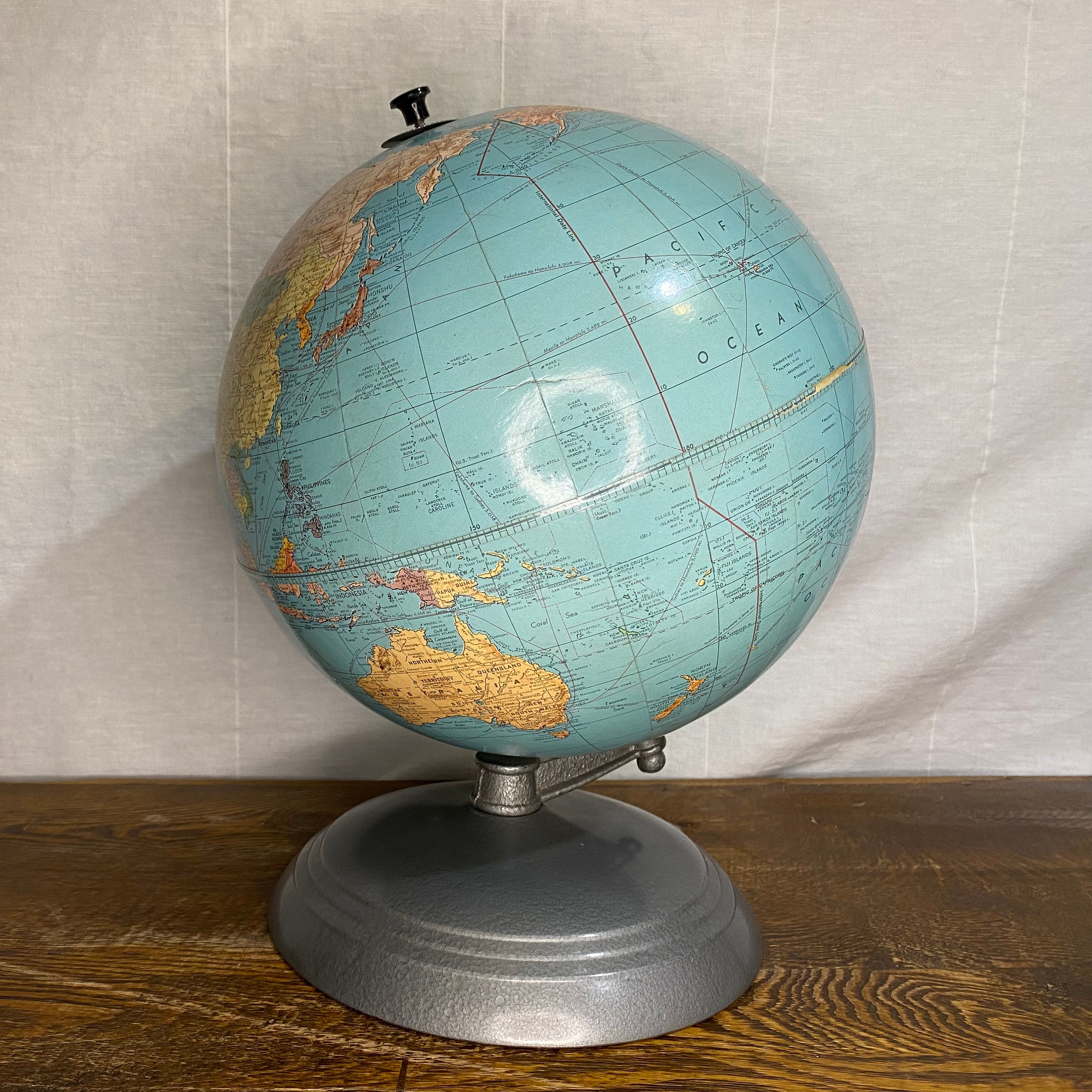 Weber Costello Peerless Terrestrial Globe - Early 1950's Vintage Globe - Etsy