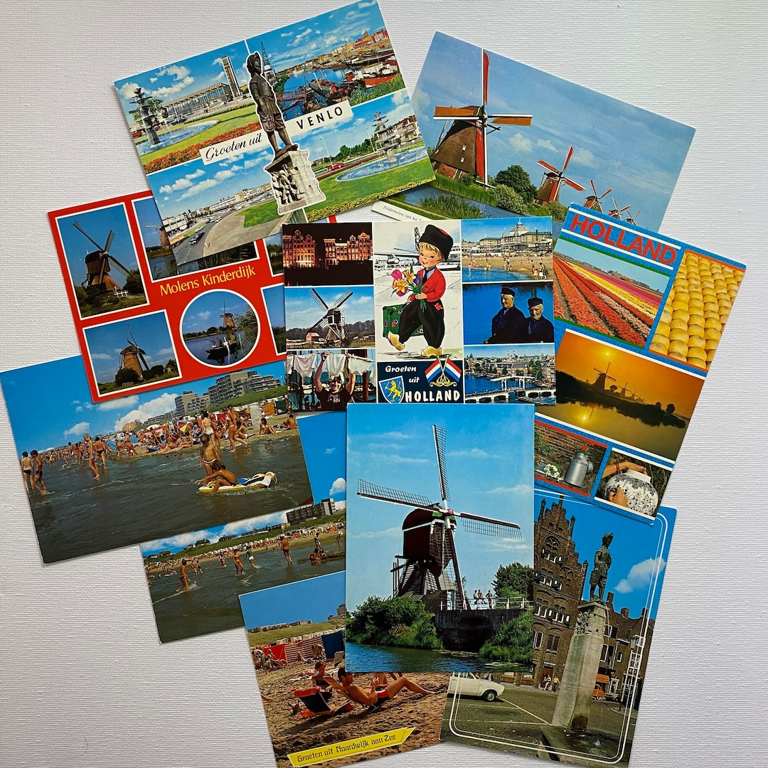 10 Vintage Dutch Postcards - Assorted Scenes From the 1970's-80's ...