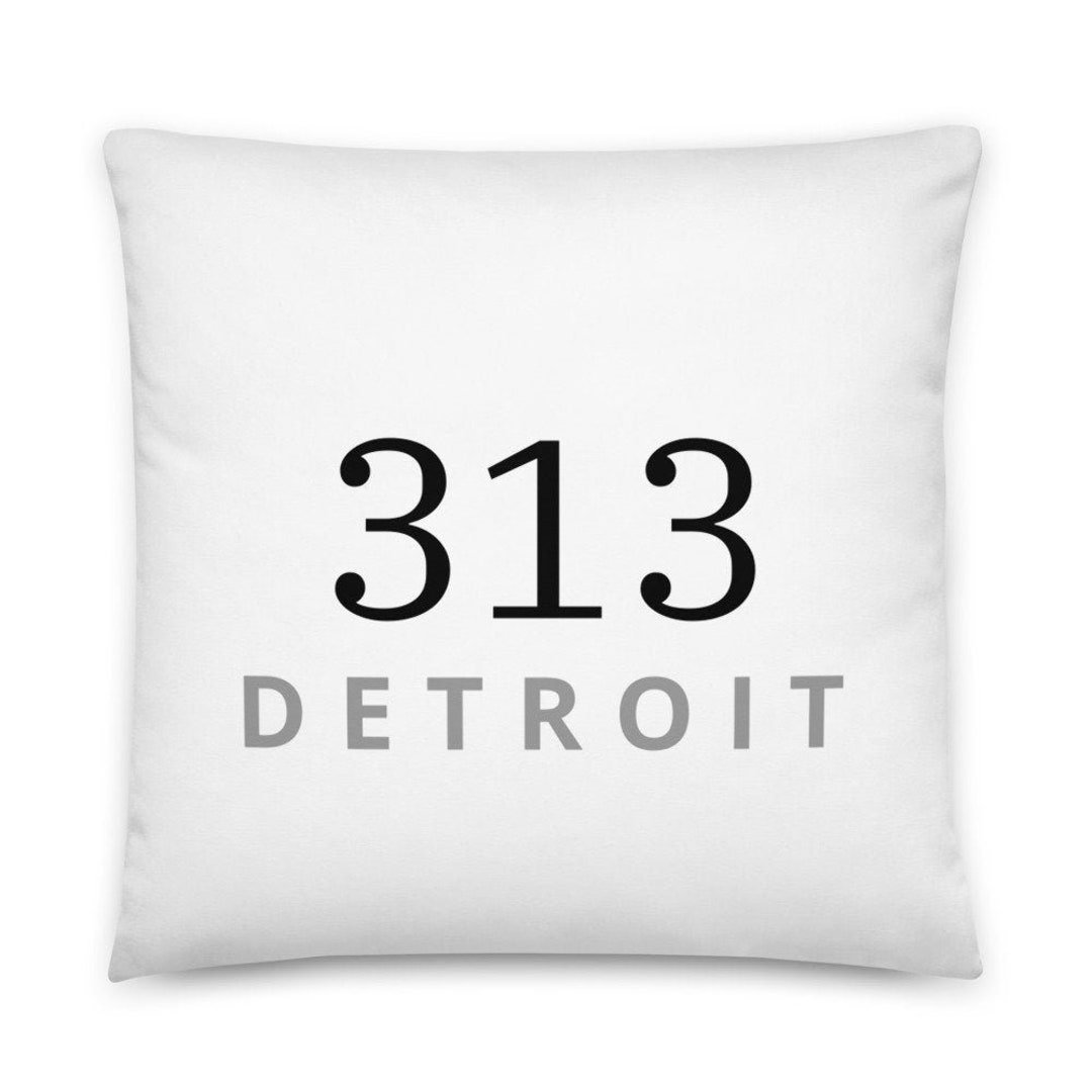 313 Detroit Area Code Accent Pillow - Etsy
