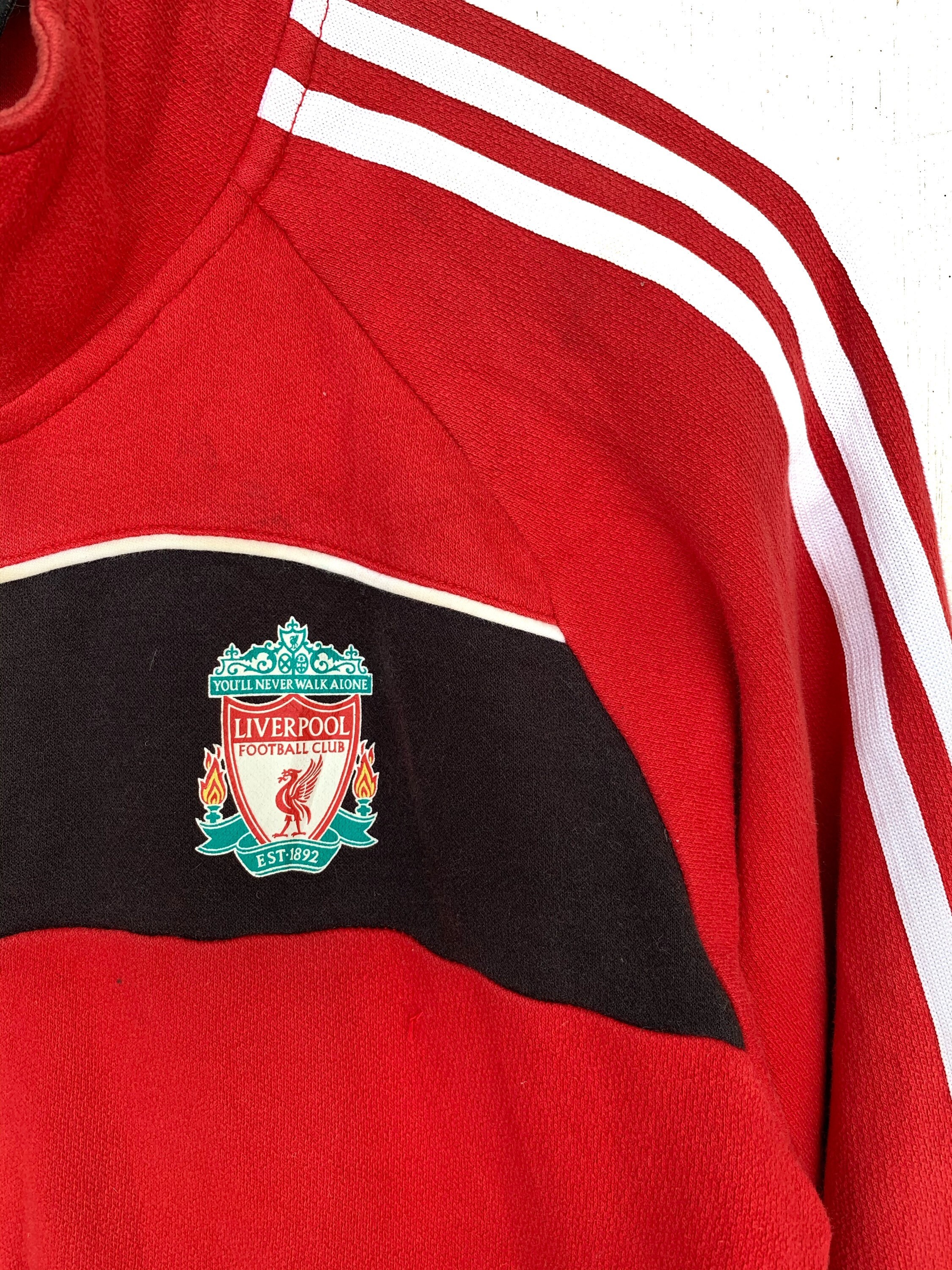 Vintage Adidas X Liverpool Zipper Sweather - Etsy