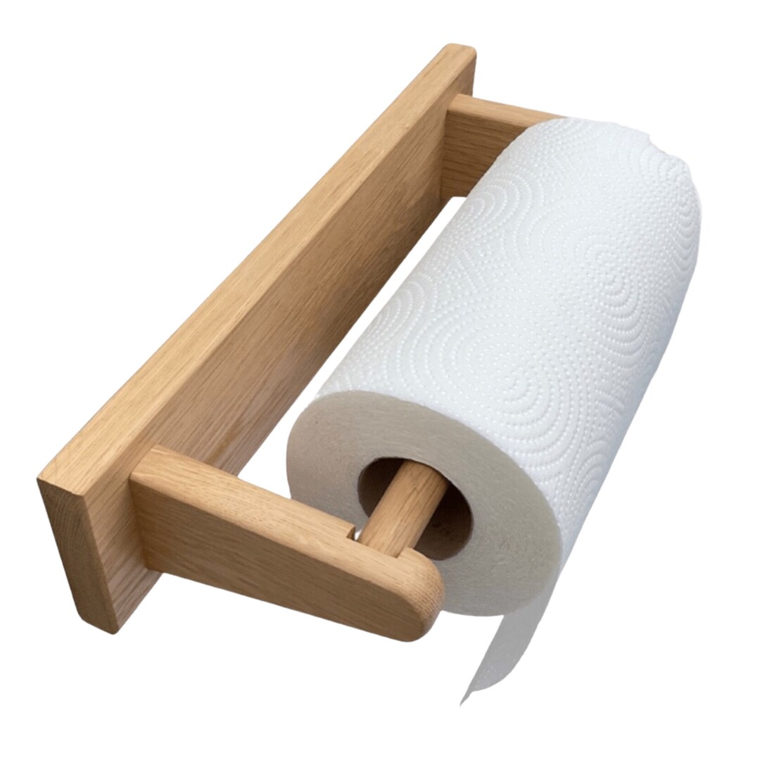 Kitchen Roll Holder in Oak for Wall Mounting. - Etsy