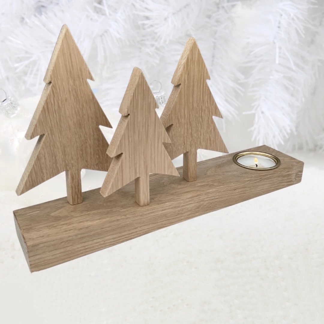 Christmas Tree Tea Light Holder Christmas Tree Ornament Freestanding ...