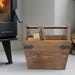 Kindling Storage Box With Oak Handle. - Etsy UK