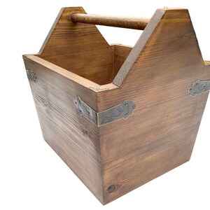 Kindling Storage Box With Oak Handle. - Etsy