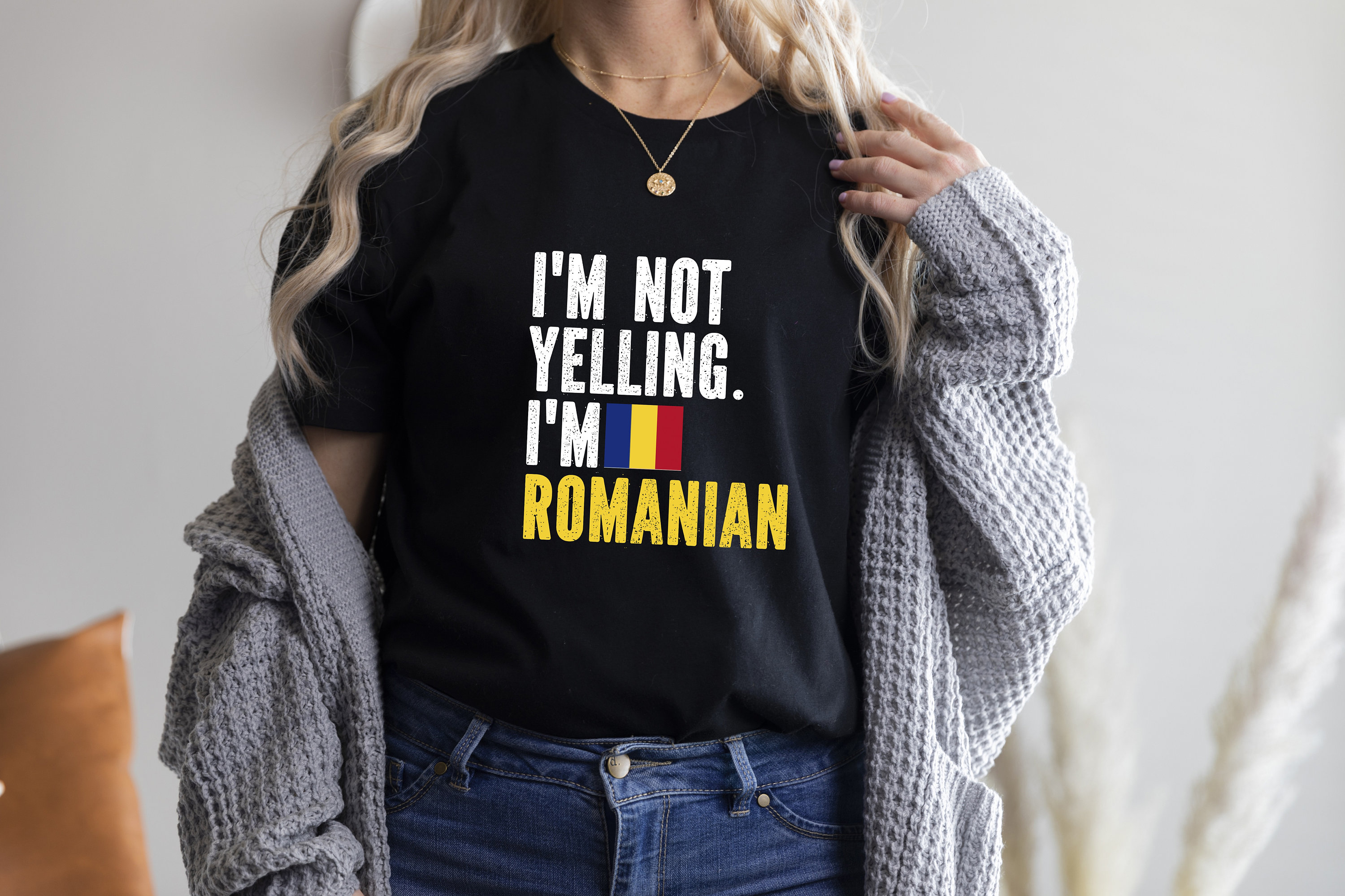 I'm Not Yelling I'm Romanian Funny Tshirt Romanian Husband Romanian ...